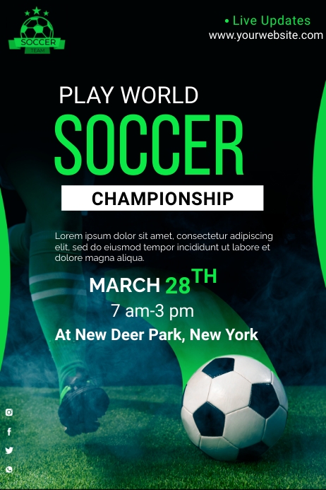 FOOTBALL POSTER POSTER TEMPLATE | PosterMyWall