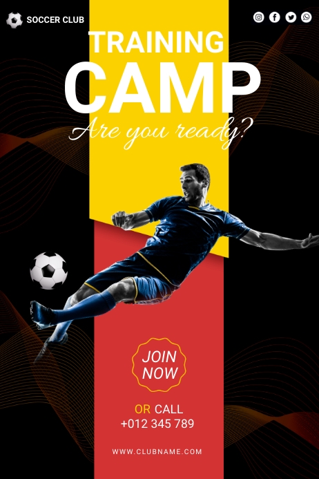 Templat Poster Poster Sepak Bola | PosterMyWall