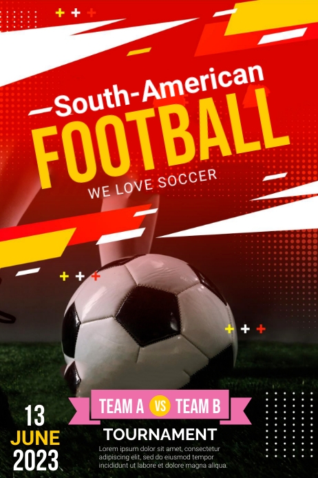 FOOTBALL POSTER POSTER TEMPLATE | PosterMyWall