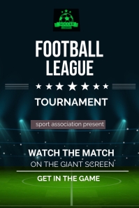 FOOTBALL LEAGUE POSTER TEMPLATE | PosterMyWall