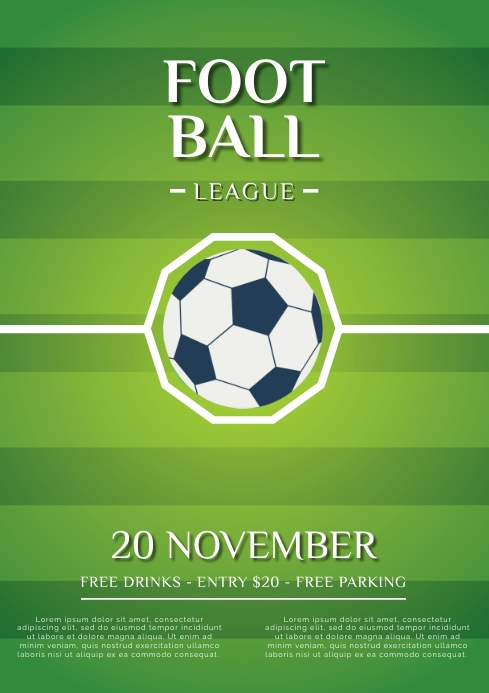 FOOTBALL POSTER TEMPLATE | PosterMyWall