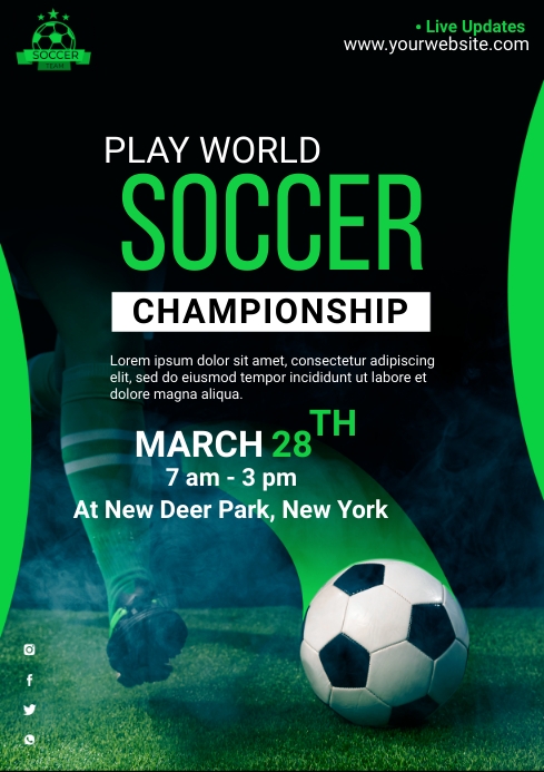 FOOTBALL POSTER TEMPLATE | PosterMyWall