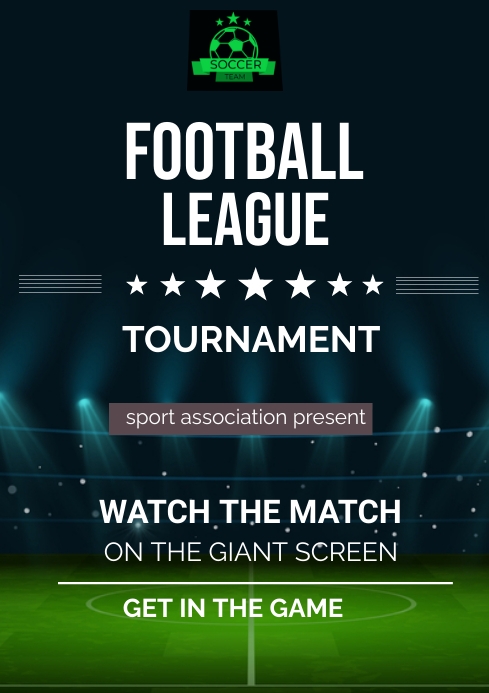 FOOTBALL POSTER TEMPLATE | PosterMyWall