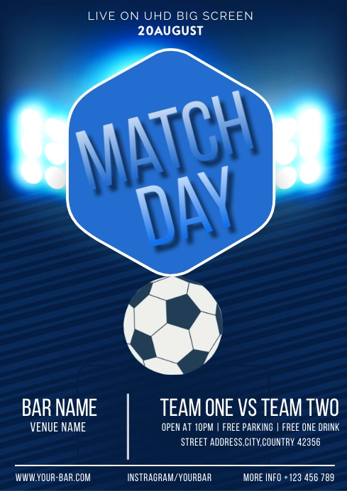 FOOTBALL POSTER TEMPLATE | PosterMyWall