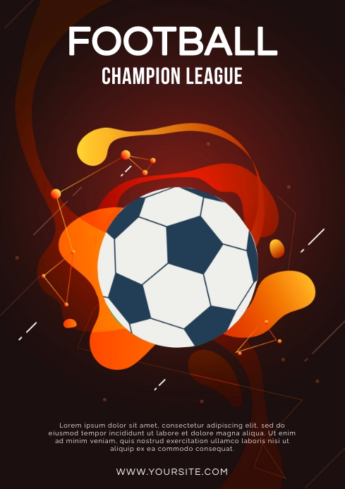 FOOTBALL POSTER TEMPLATE | PosterMyWall