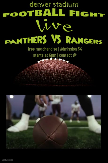 football poster template | PosterMyWall