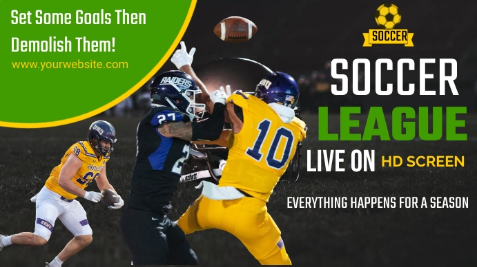 FOOTBALL POSTER TEMPLATE | PosterMyWall