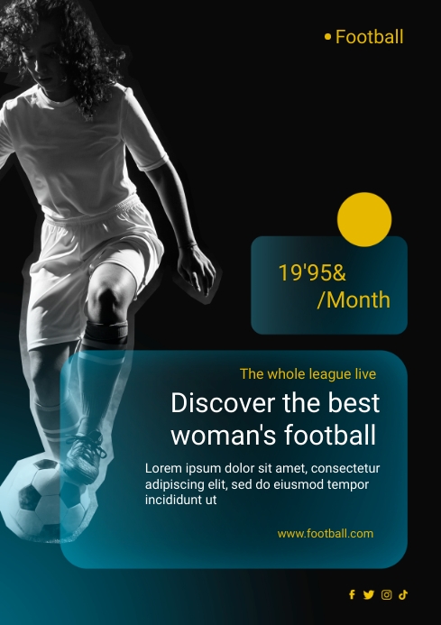 FOOTBALL POSTER TEMPLATE | PosterMyWall