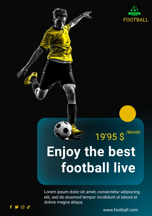FOOTBALL POSTER TEMPLATE | PosterMyWall