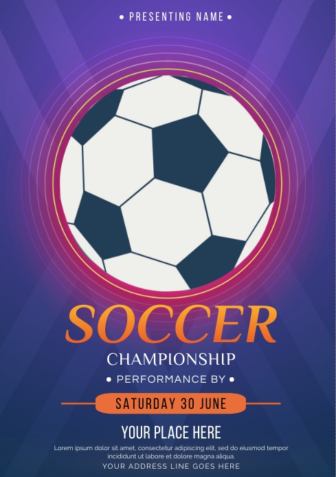 Copy of FOOTBALL POSTER TEMPLATE | PosterMyWall