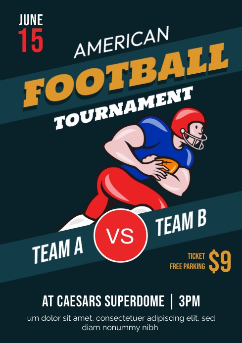 football poster template | PosterMyWall