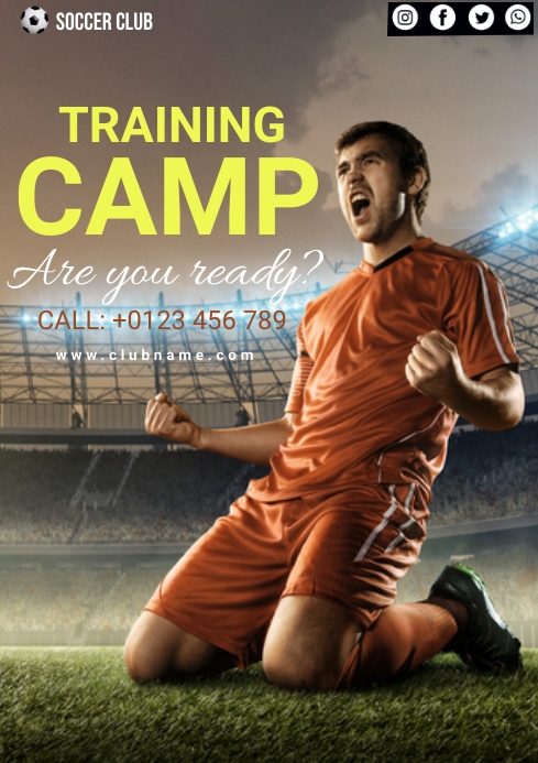 FOOTBALL POSTER TEMPLATE | PosterMyWall