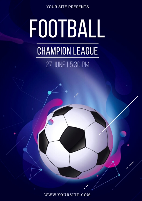 Copy of FOOTBALL POSTER TEMPLATE | PosterMyWall
