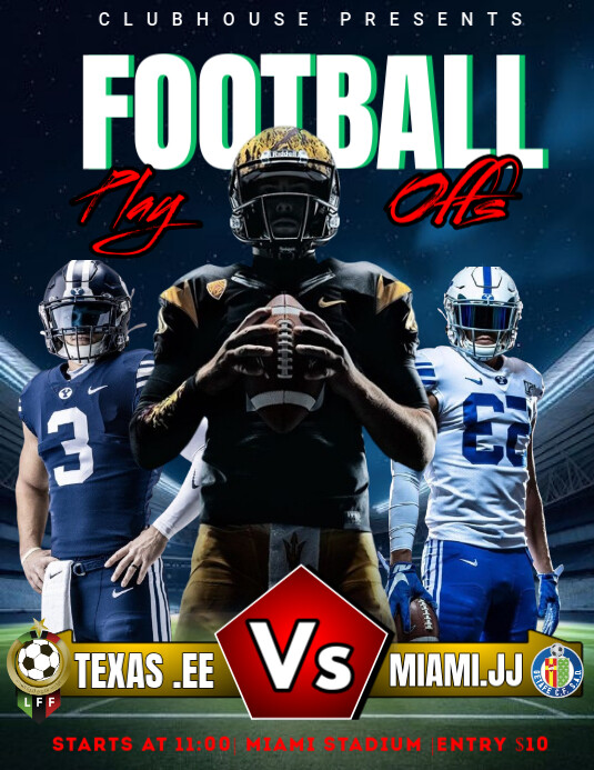 football posters Template | PosterMyWall