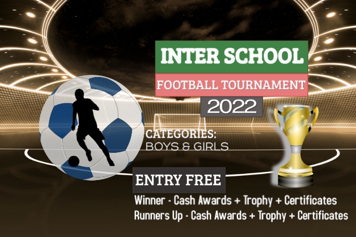 Football School Competition Poster Template | PosterMyWall