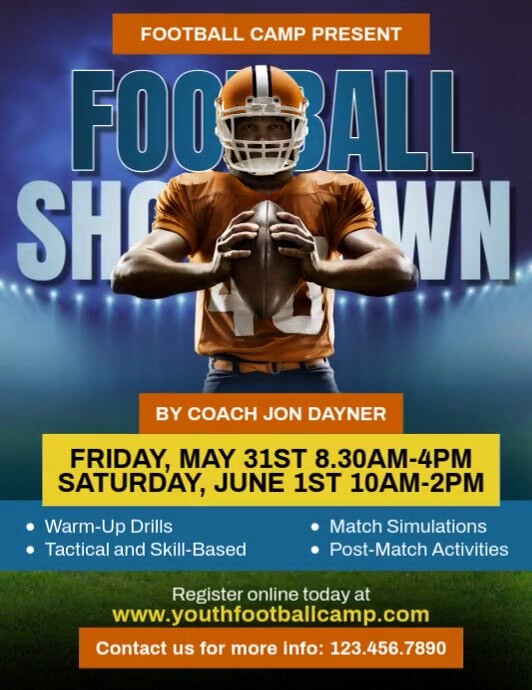 Copy of Football Showdown Ads | PosterMyWall