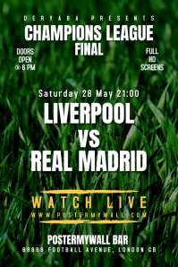 Football Soccer Match Bar Promo Flyer Poster Template | PosterMyWall
