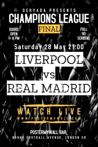 Football Soccer Match Bar Promo Flyer Poster Template | PosterMyWall