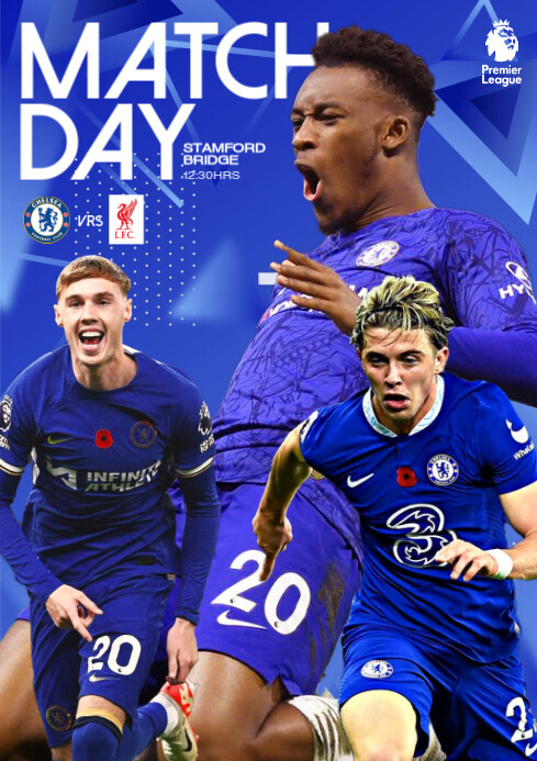 Copy of Football Soccer Match Day Event Poster Design A4 | PosterMyWall