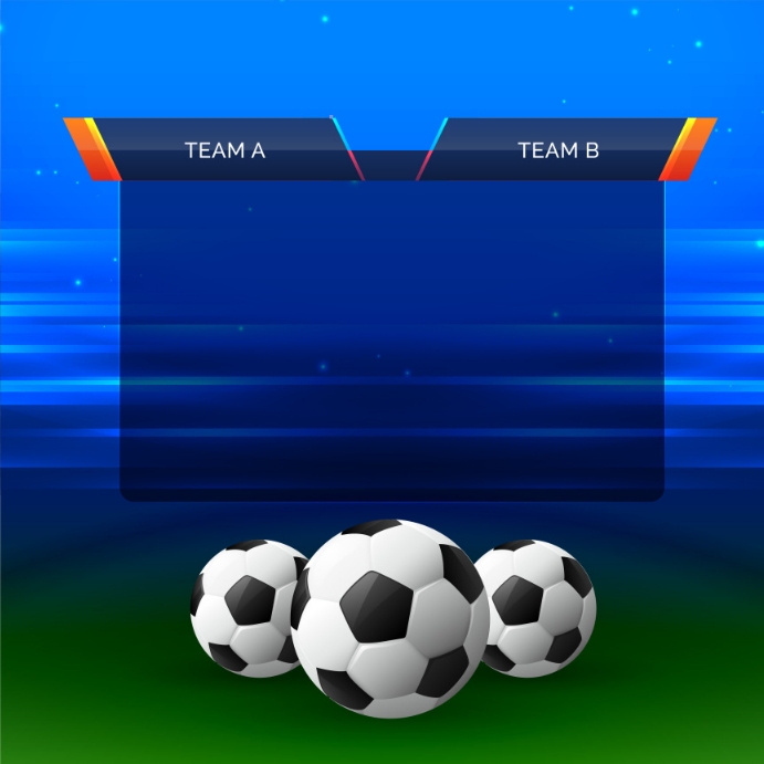 Copy of Football sport chat design baground | PosterMyWall
