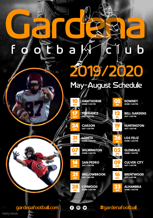 Football Team Poster Template | PosterMyWall