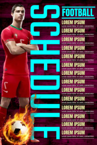 football team schedule template | PosterMyWall