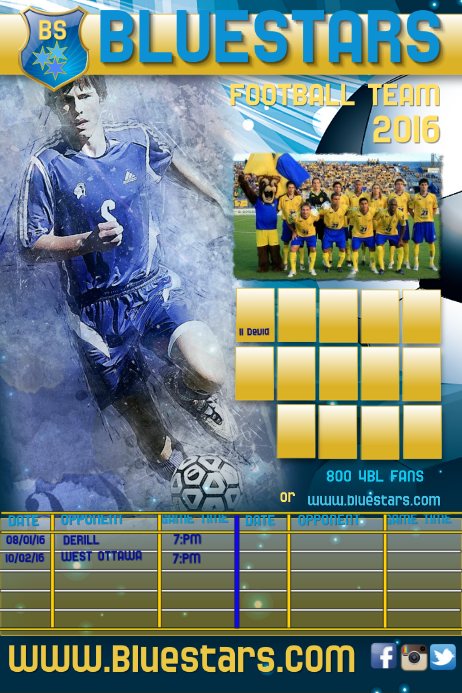 Football team1 Template | PosterMyWall