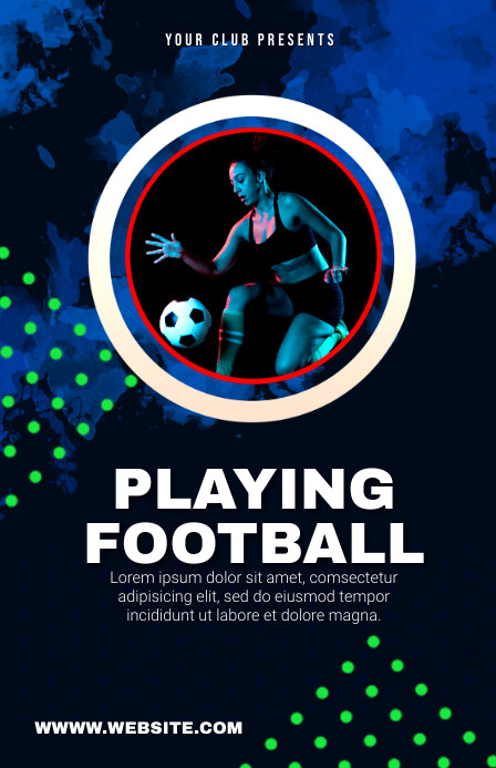 FOOTBALL TEMPLATE | PosterMyWall