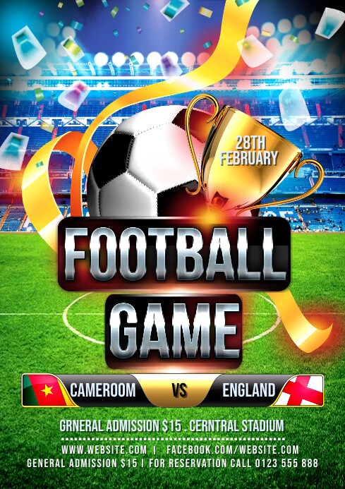 FOOTBALL TEMPLATE | PosterMyWall