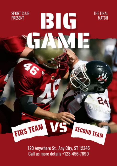 football template | PosterMyWall