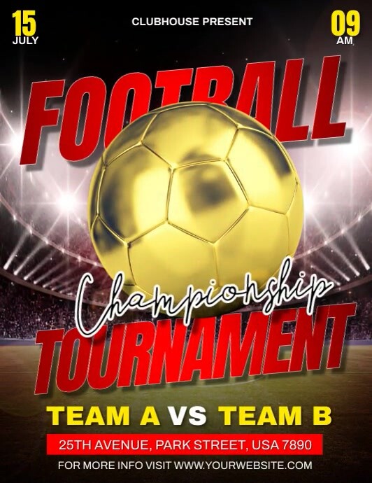 Copy of Football Tournament Ads | PosterMyWall