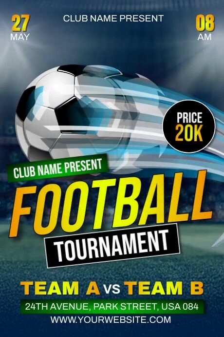 Copy of Football Tournament | PosterMyWall