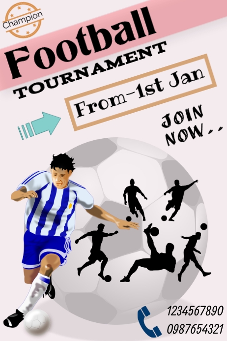 football tournament Template | PosterMyWall
