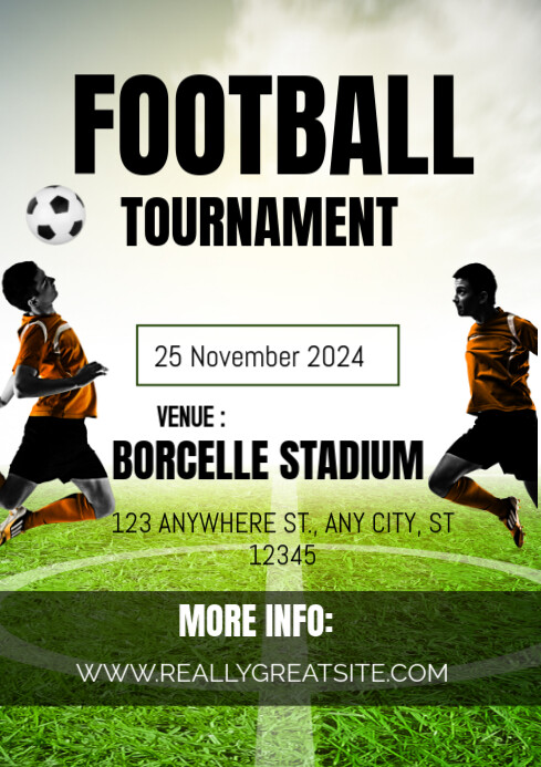 Football tournament Template | PosterMyWall