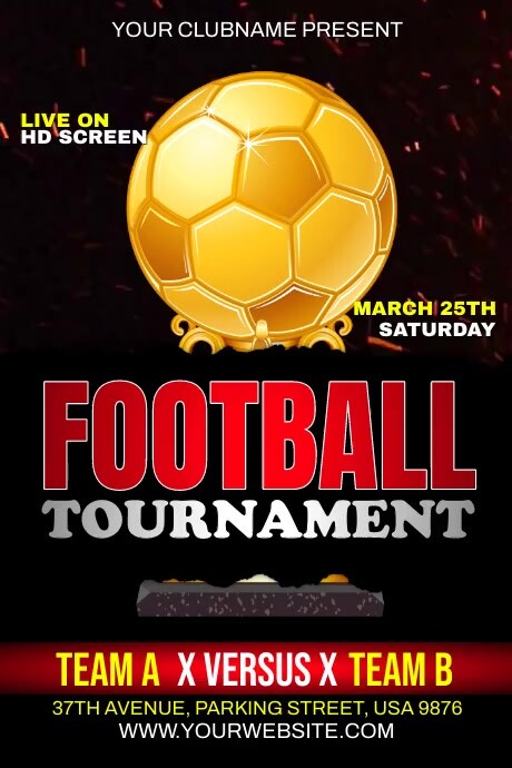 Football Tournament Template | PosterMyWall