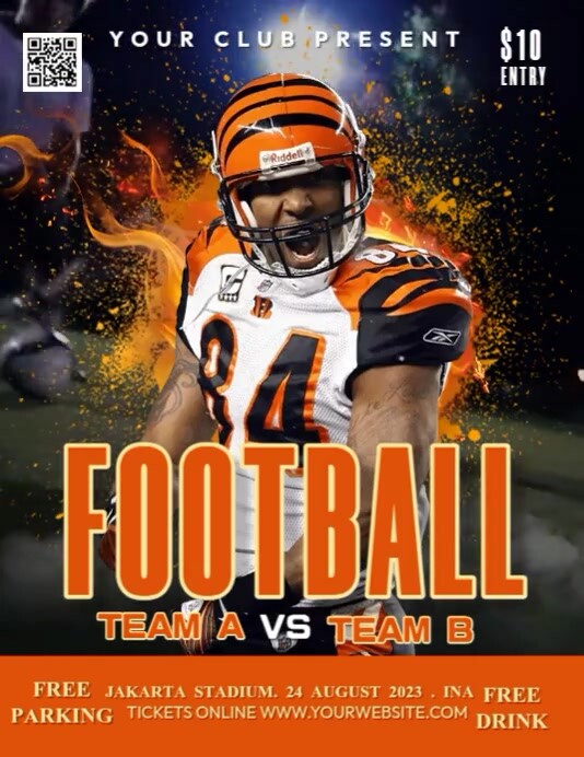 Football Tournament Event Template | PosterMyWall