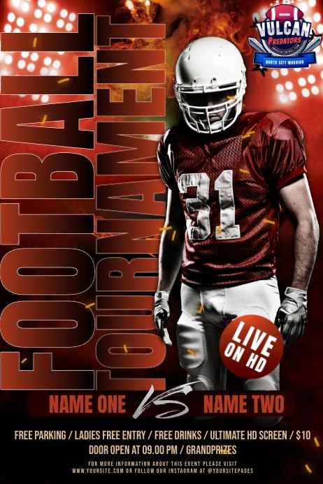 Copy of Football Tournament Poster | PosterMyWall