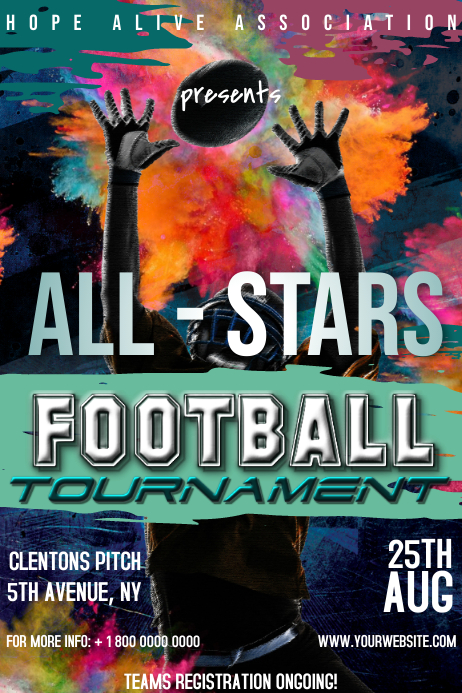 Football Tournament poster Template | PosterMyWall