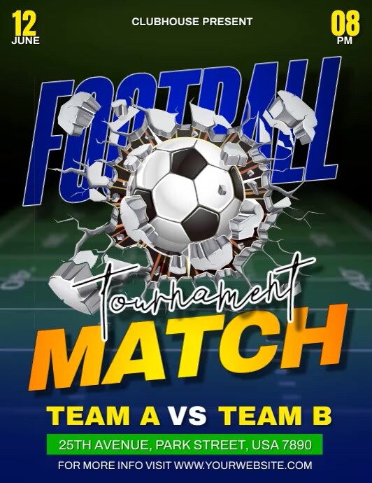 Football Tournament Template Ads | PosterMyWall