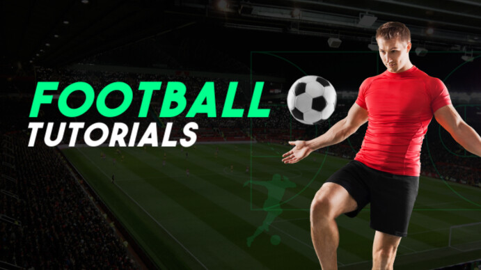 Copy of Football Tutorial YouTube Thumbnail | PosterMyWall