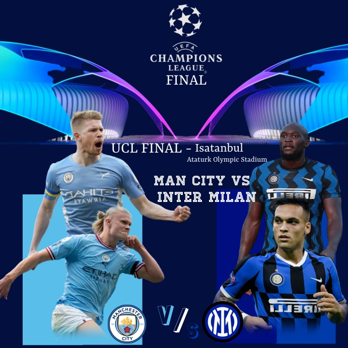 FOOTBALL UEFA LEAGUE Template | PosterMyWall