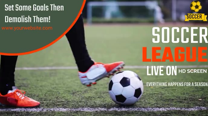 FOOTBALL VIDEO POSTER TEMPLATE | PosterMyWall