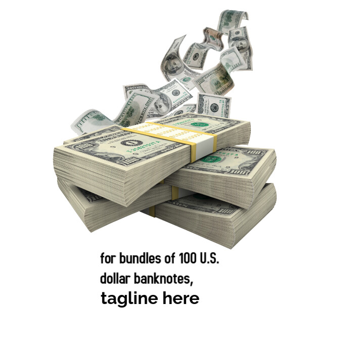 For Bundles Of 100 U.s. Dollar Banknotes, Log Template | PosterMyWall