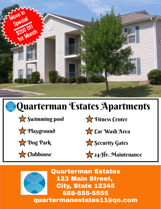 Copy of For Rent Apartment Lease Special Deal | PosterMyWall