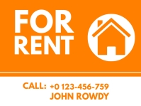 House For Rent Signage Yard Sign Template | PosterMyWall
