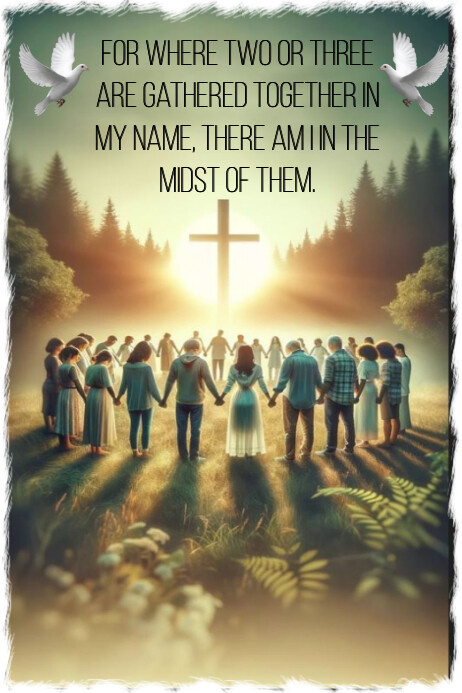 for where two or three Template | PosterMyWall