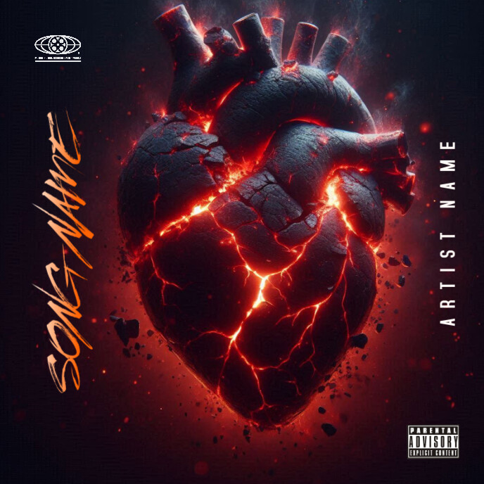 Fore heart mixtape Album Cover Template | PosterMyWall