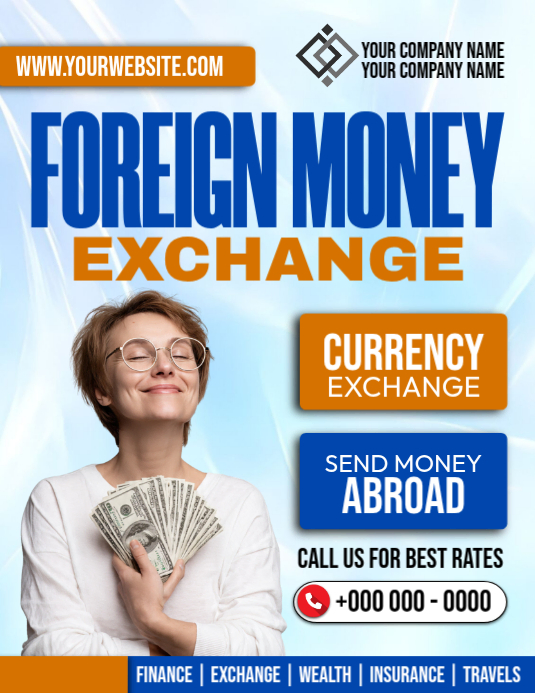 Foreign Money Exchange Fast Secure Template | PosterMyWall