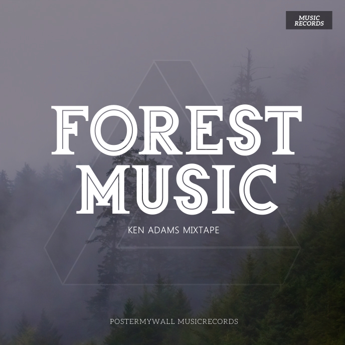 forest album cover template | PosterMyWall