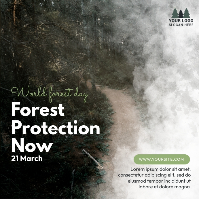Forest Day Ads Template | PosterMyWall